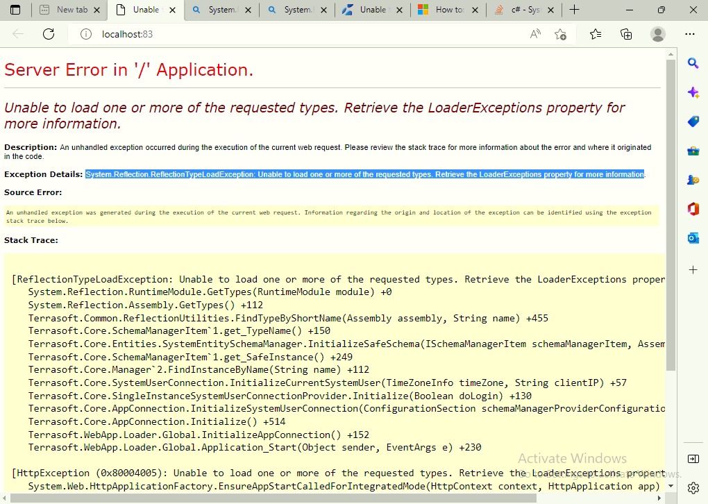 Getting error while on-Site setup | Community Creatio Getting error while on-Site setup | Community Creatio